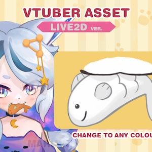 Vtuber Asset | Food/fish in Mouth | Live2d Version - Etsy