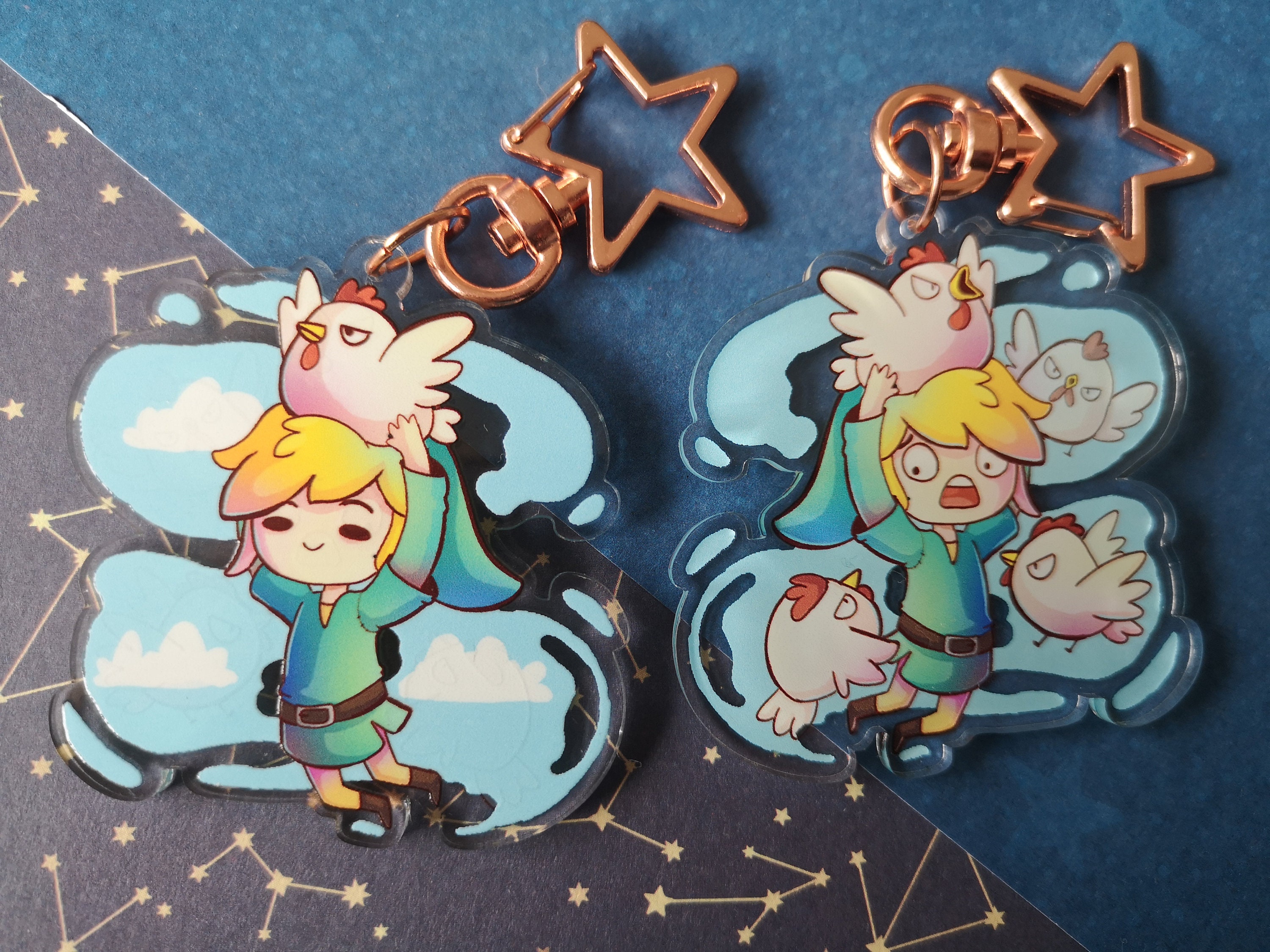 Acrylic Legend of Zelda Link Charm Double Sided / 2 Inch | Etsy