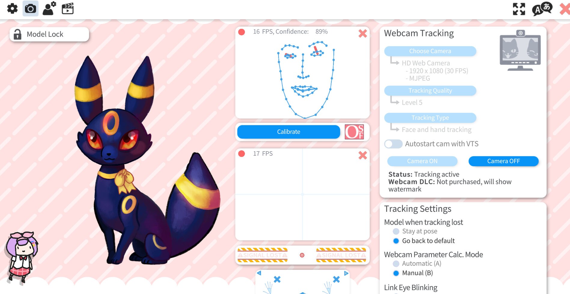 Vtuber - Pokemon Umbreon Eeveelution - Fully Body/fully Rigged Live2d ...