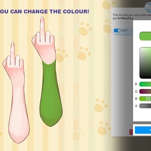 Middle Finger Vtuber Asset: Live2d Hand Gesture (digital Download) - Etsy