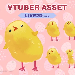 Vtuber Asset | Easter Chicks Chickens | Live2d Version | - Etsy
