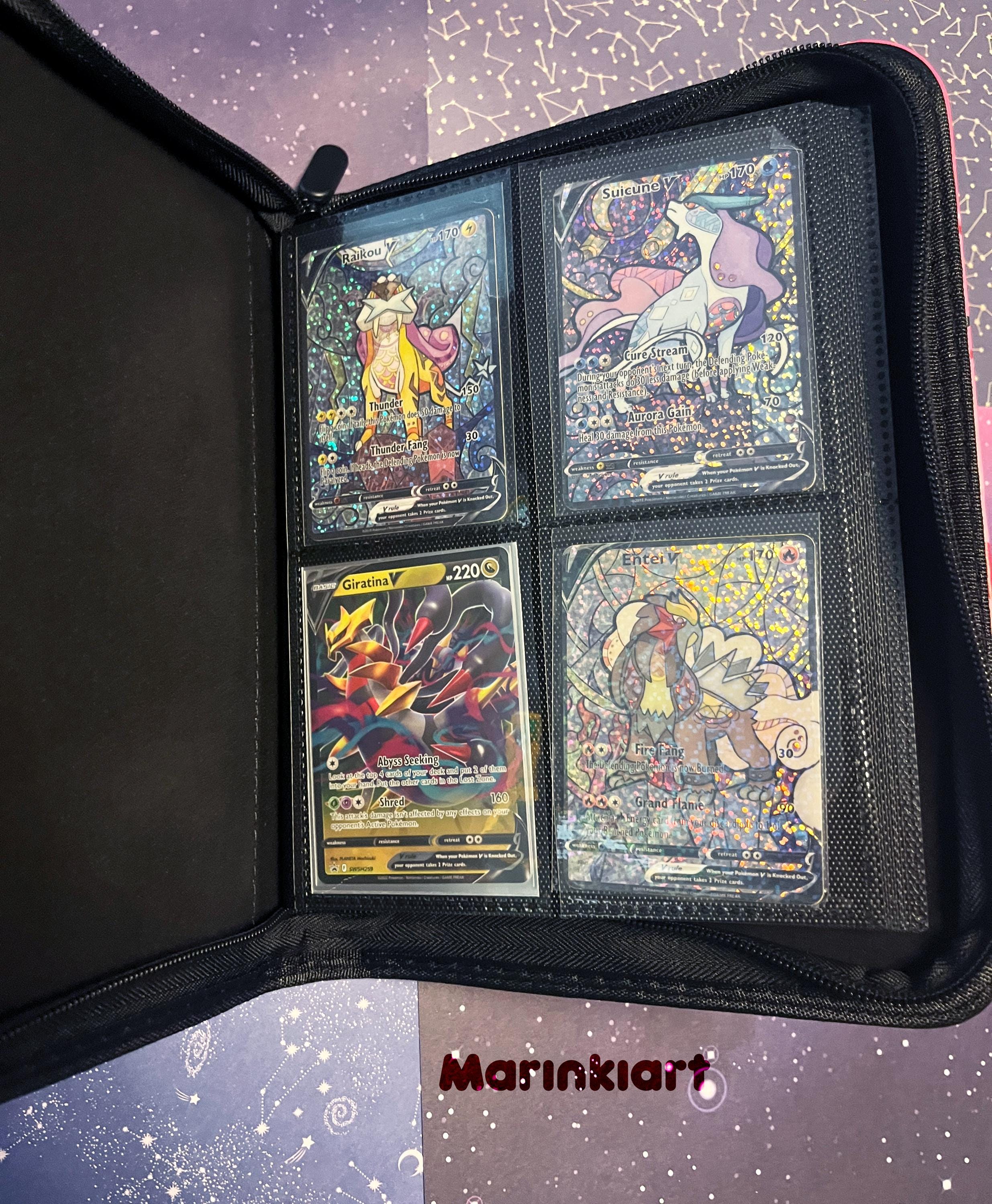 Pokémon Trainer Card Collection Binder / 4 Pocked / Sylveon and Eevee ...