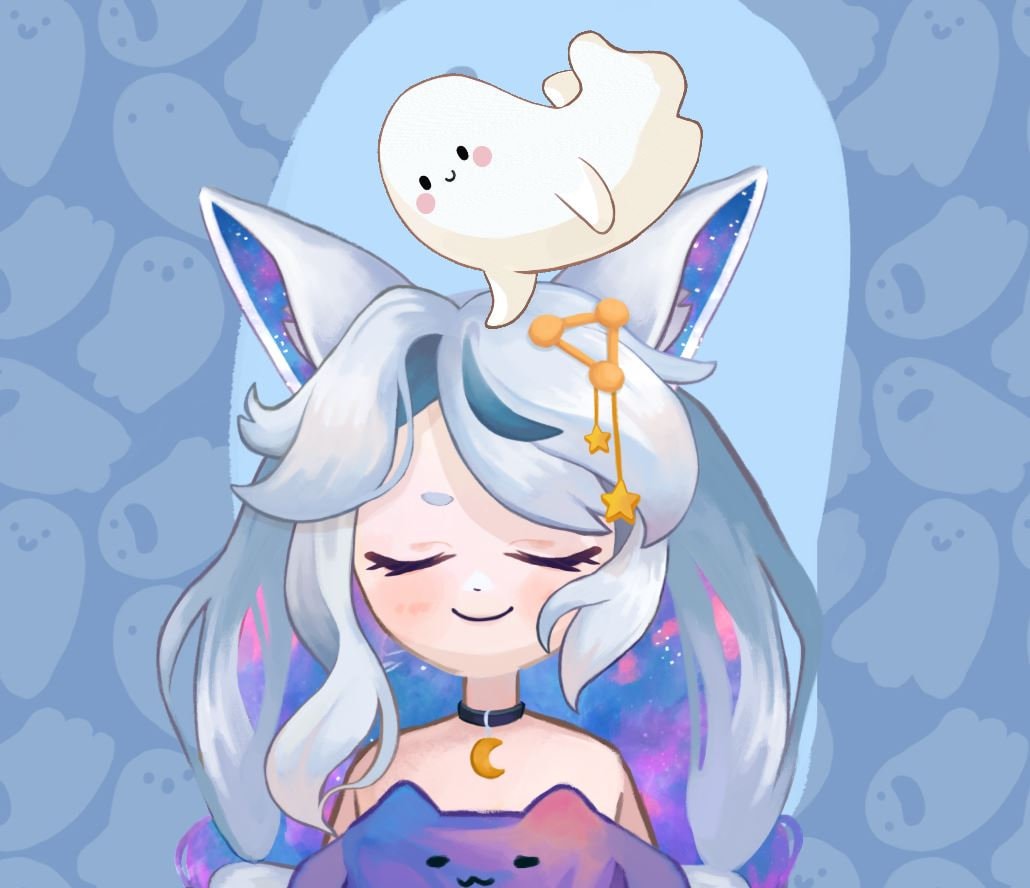 Vtuber - Ghost That Will Give Head Pats - Fully Body/fully Rigged ...