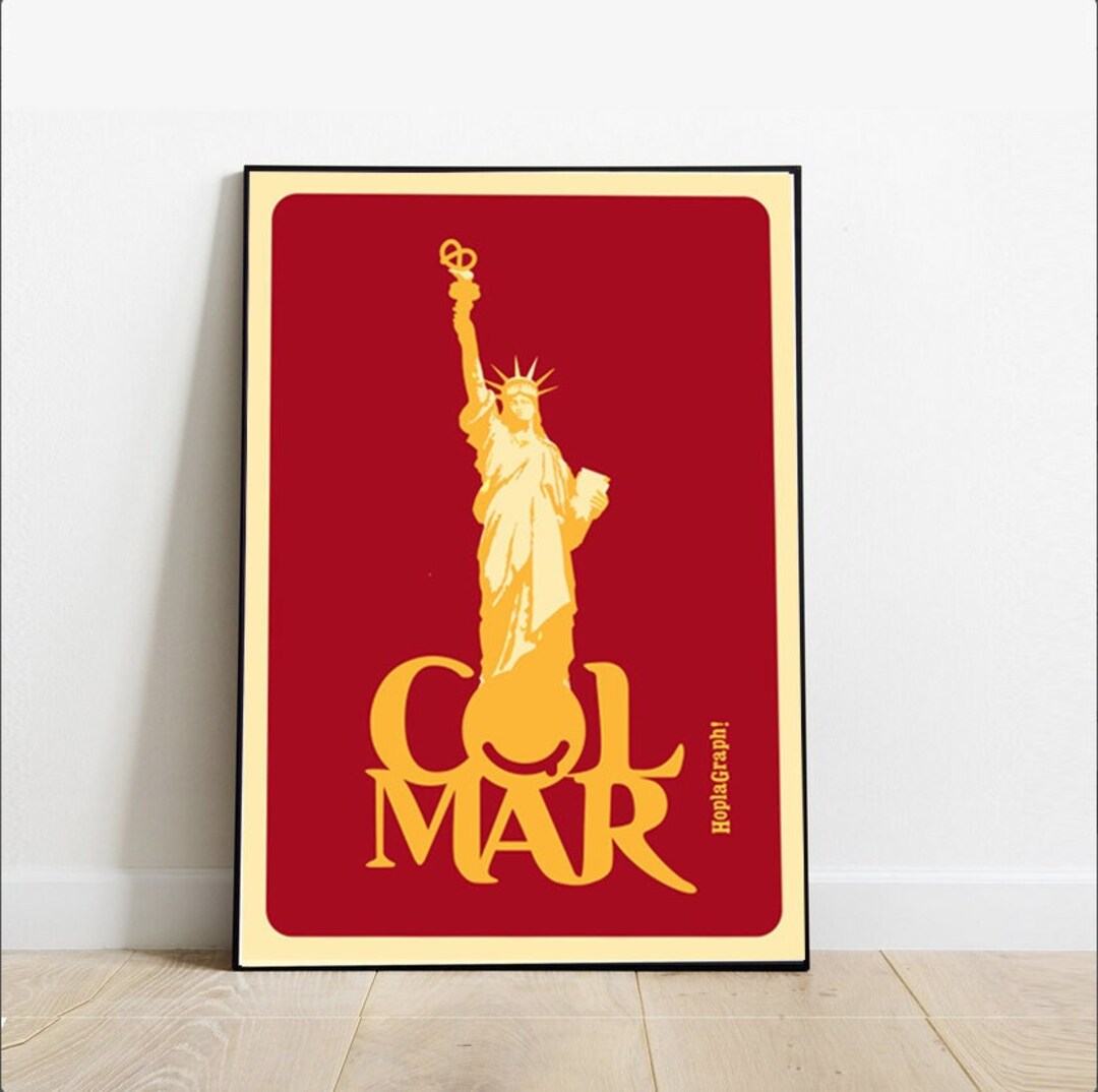 POSTER/PAINTING Original Creation, colmar alsace popculture decoration ...