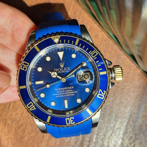 Blue Face Rolex Watch