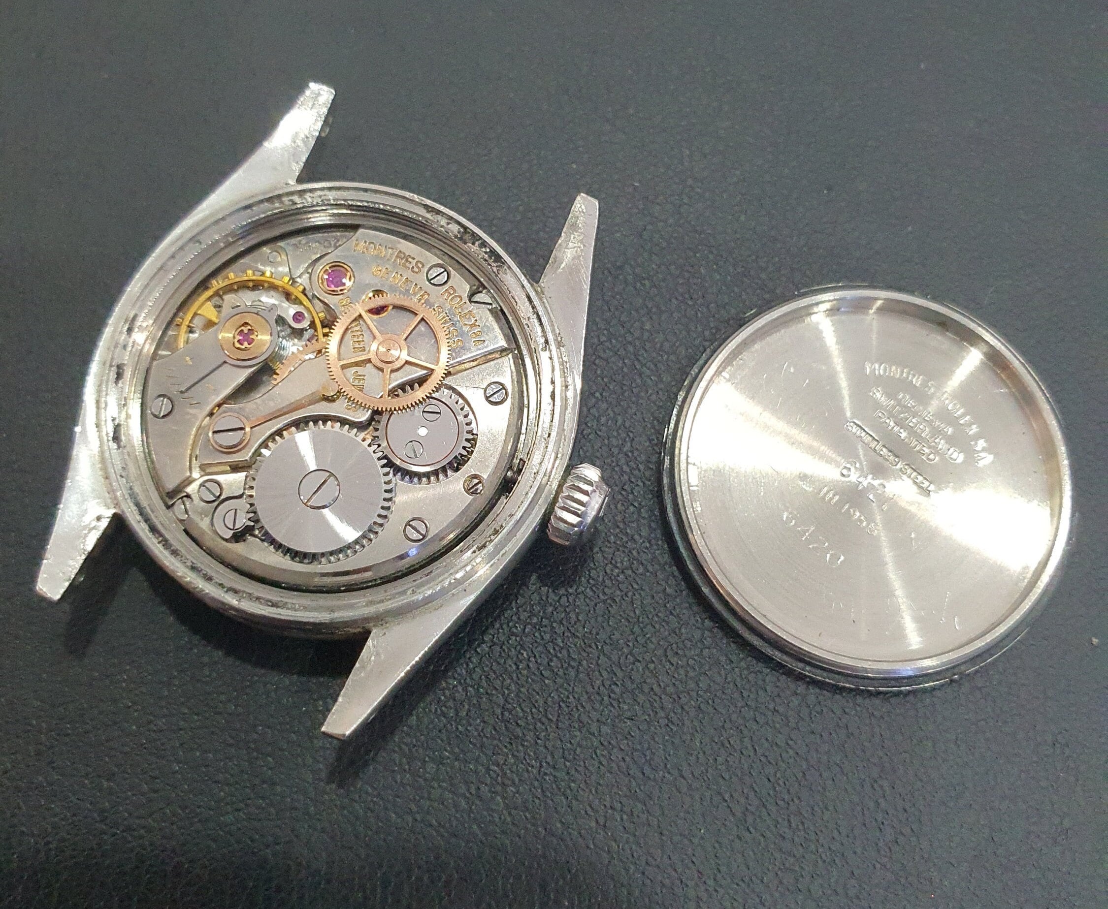 Rolex Oyster Speedking Precision, Black Dial, 30mm Vintage Hand Winding ...