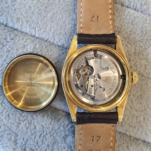 Rolex Oyster Perpetual 6547, 18k Yellow Gold, 30mm Vintage Rolex ...
