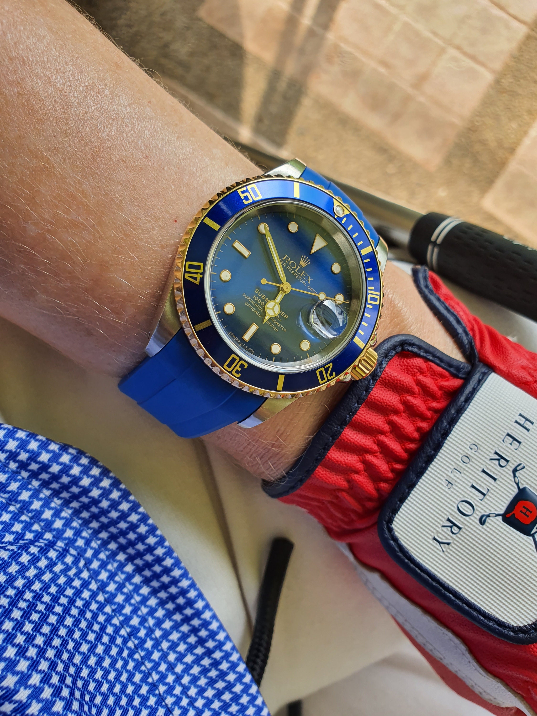Authentic Rolex Submariner Blue Face 40mm Ref 16613 With Original Box ...