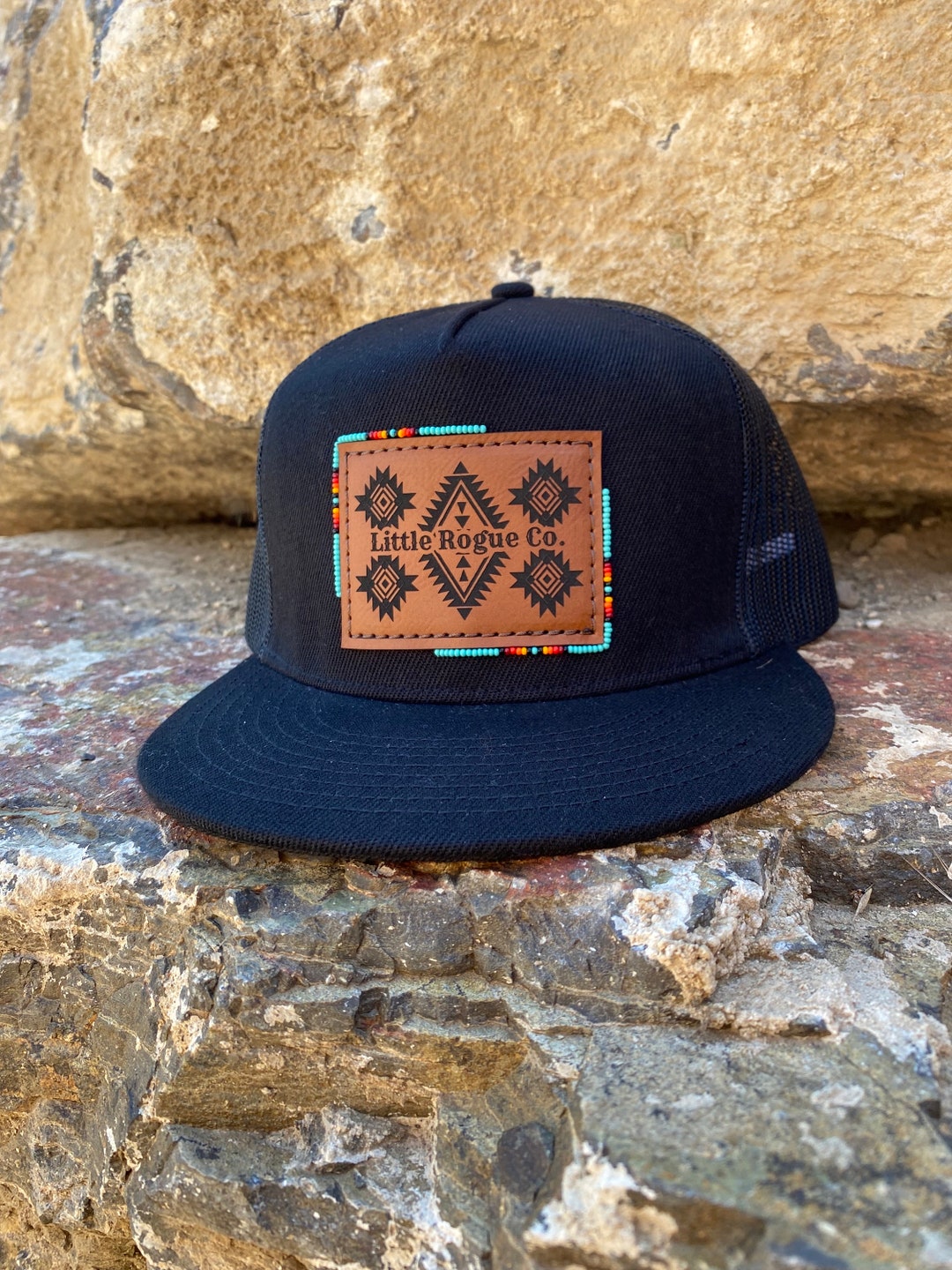 Geo Aztec Design Little Rogue Co Trucker Hat Beaded Snap - Etsy
