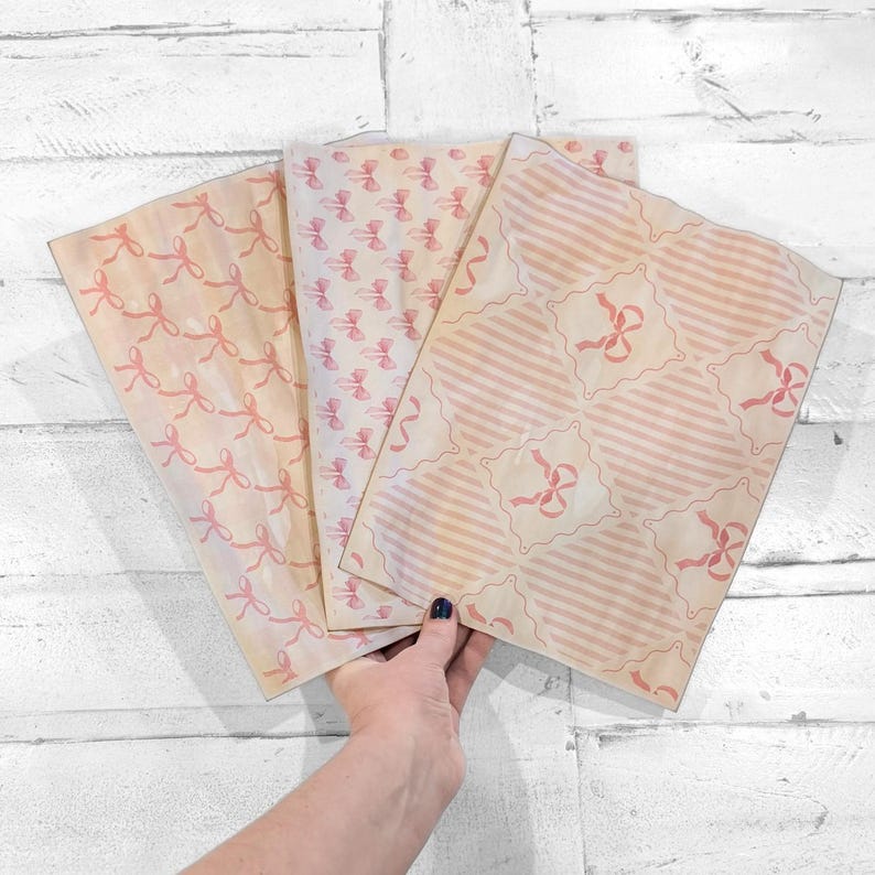 Pack of 20 Handmade Nomad Moon Magic Coffee-dyed Papers, Girly Pink ...