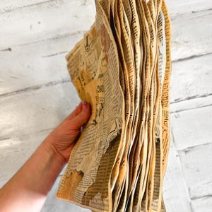 Pack of 20 Coffee-dyed Old Newspapers Print Papers, 8.5x11 Inch, Use ...