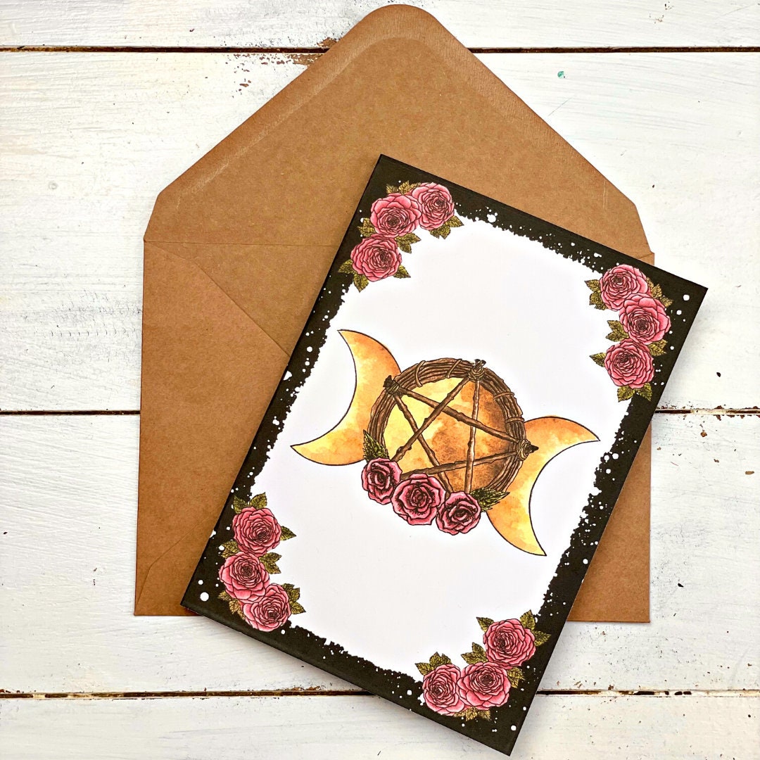 Witchy Blank Greeting Card, Stationery for Witch - Etsy