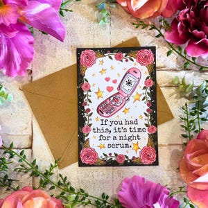 Handmade Funny Birthday Card for Millennials and Gen X, Vintage Y2K ...