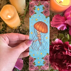 Handmade Magical Jellyfish Bookmark, Hand-illustrated Bookish Gift for ...