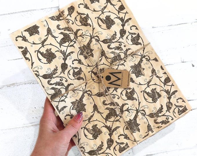 Pack of 20 Gothic Grandeur Pattern Coffee-dyed Papers, 8.5x11 Inch, for ...