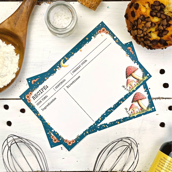 Cute Recipe Cards - Etsy