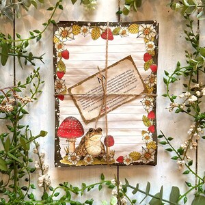 Handmade Letter Writing Papers With Cottagecore Toad and Mushroom ...