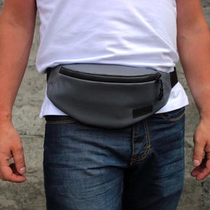 Grey Fanny Pack Fanny Pack for Man Man Fanny Pack | Etsy