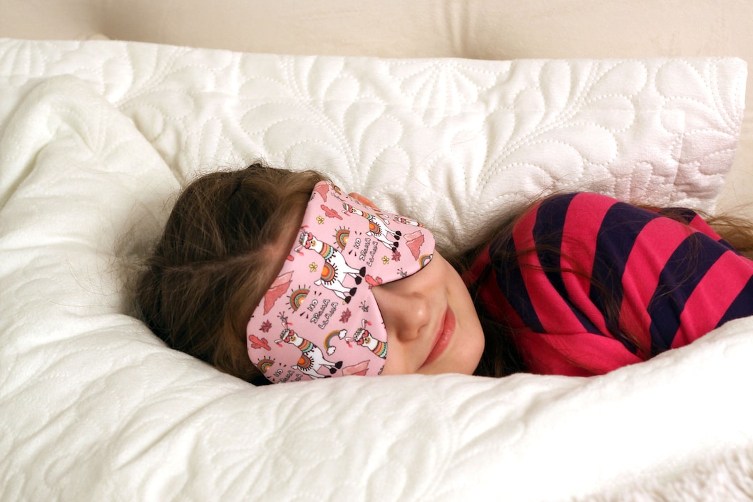 Llama Sleep Mask Christmas Gift for Kids Kids Sleep Masks - Etsy