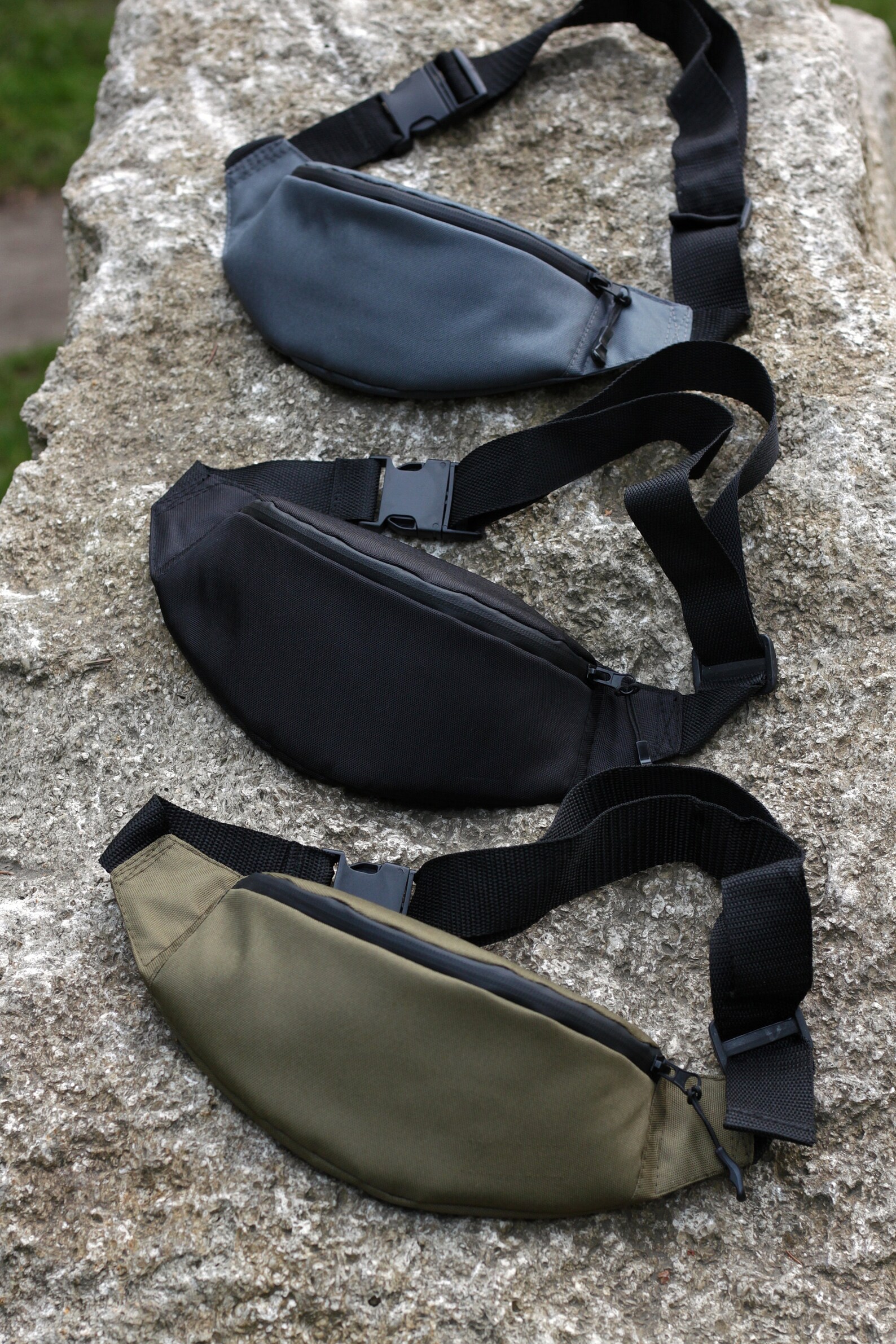 Grey Fanny Pack Fanny Pack for Man Man Fanny Pack | Etsy