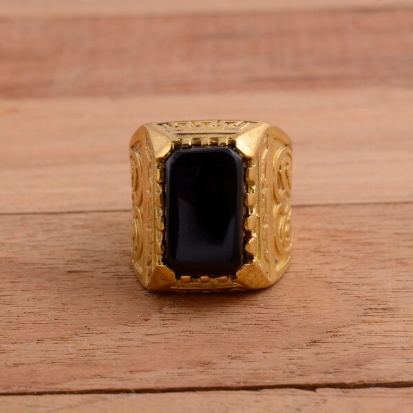 Square Stone Ring - Etsy