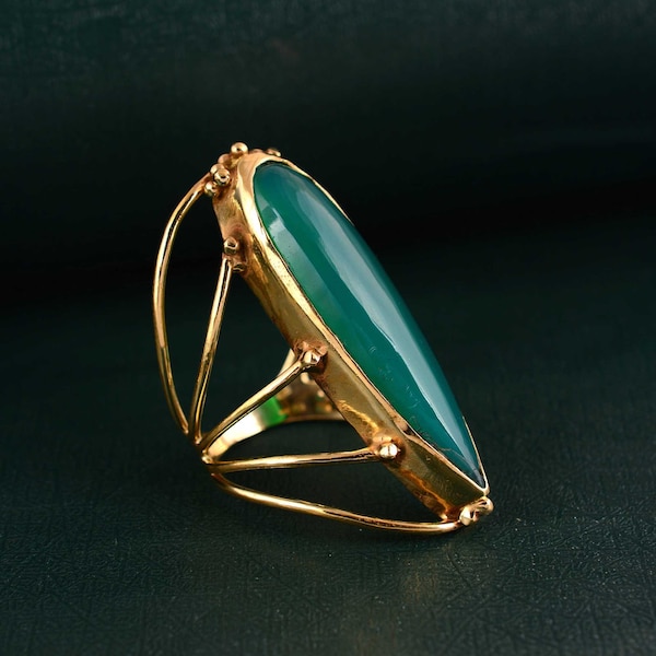 Big Stone Ring - Etsy