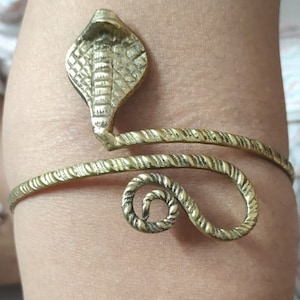 Adjustable Arm Cuff Bracelet Snake Upper Arm Cuff, Cobra Arm Cuff, Arm ...