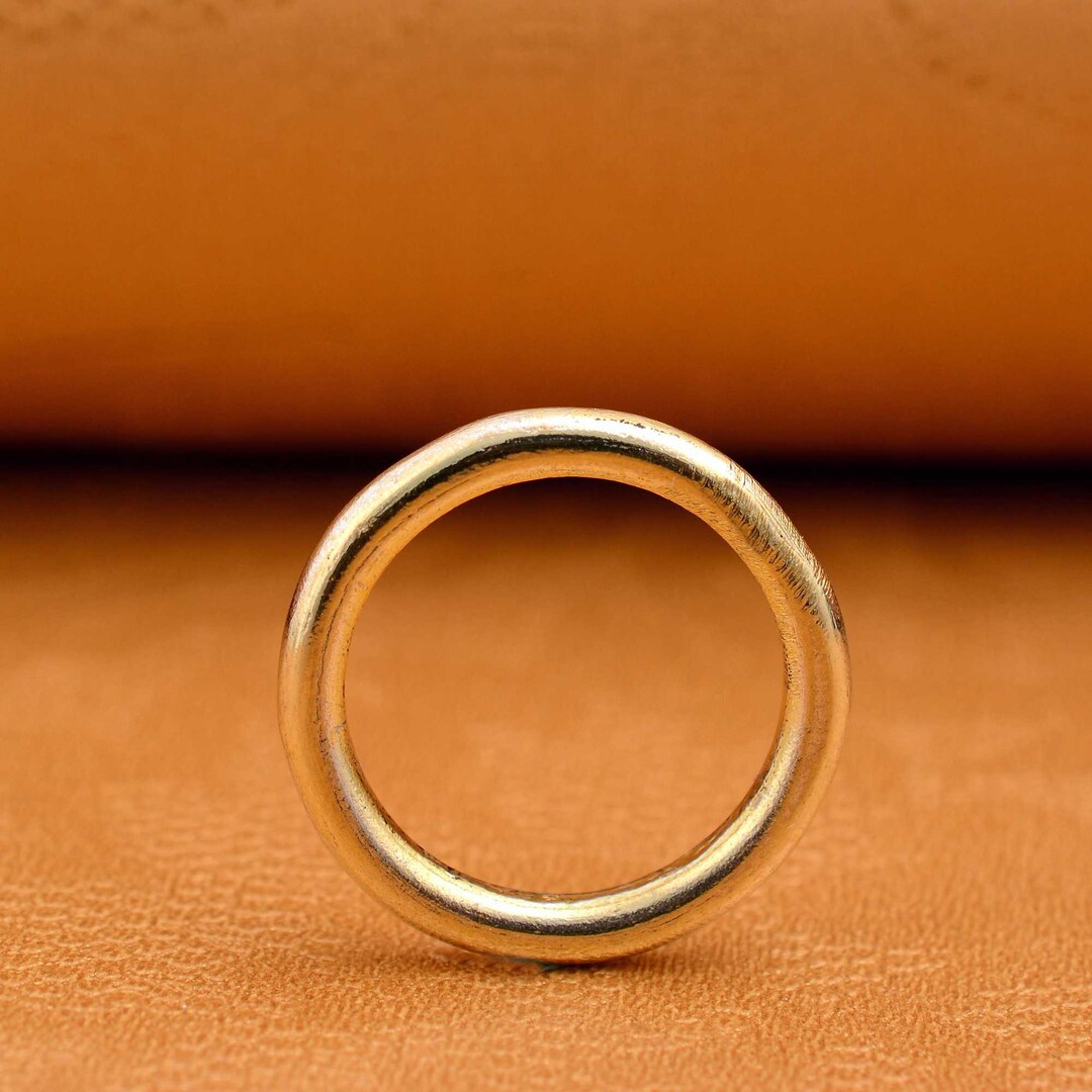 Band Full Round Ring ,rounded Band 3mm ,silver Stacking Ring ,thick ...