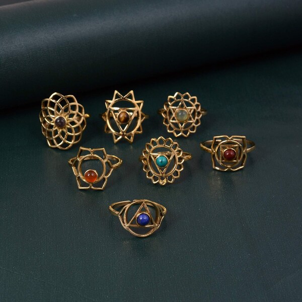 Chakra Rings - Etsy