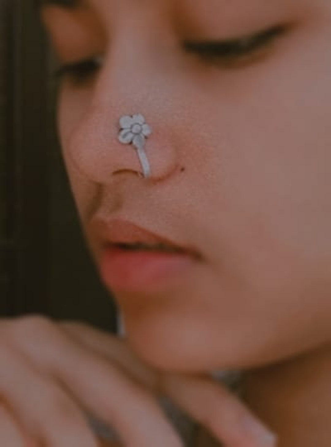 Oxidized Silver Handmade Nose Clip, Nose Pin, Nose Rings & Stud for ...