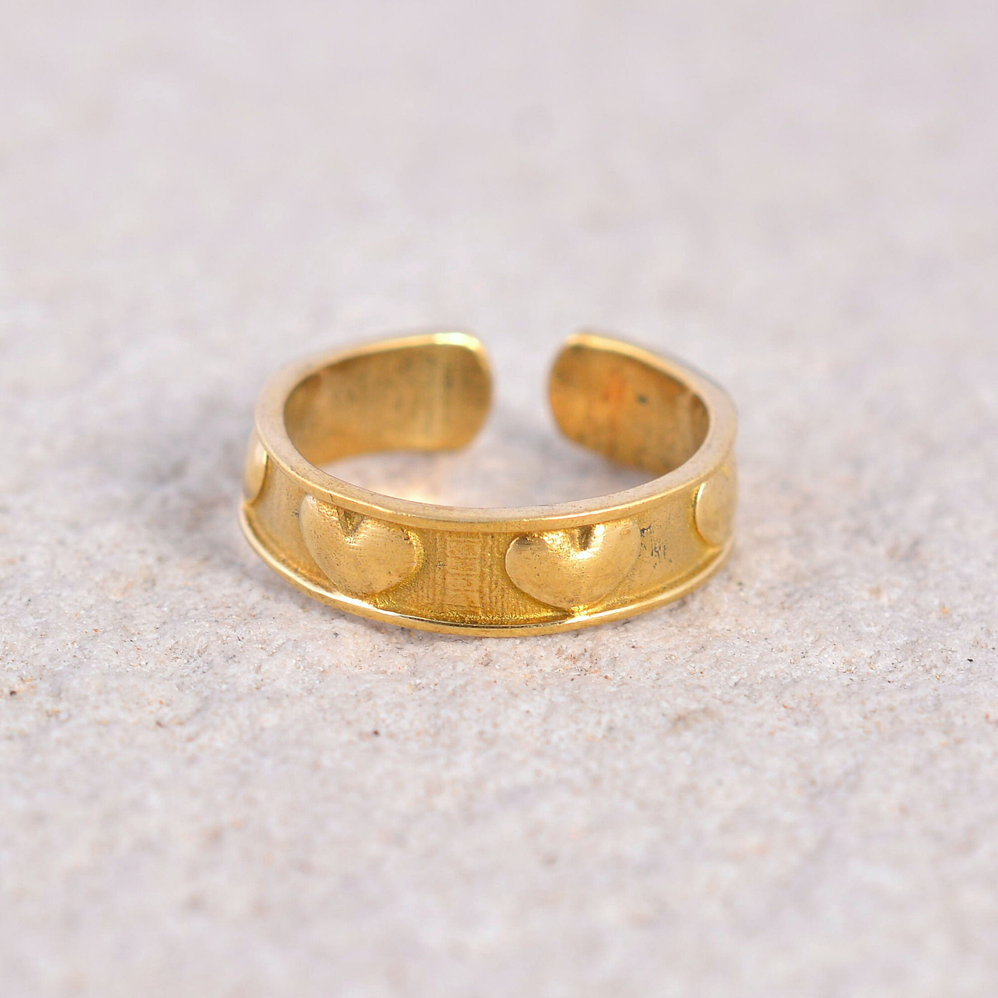 Pair of Gold Toe Ring toe Ring Gold Toe Ring Set Adjustable - Etsy