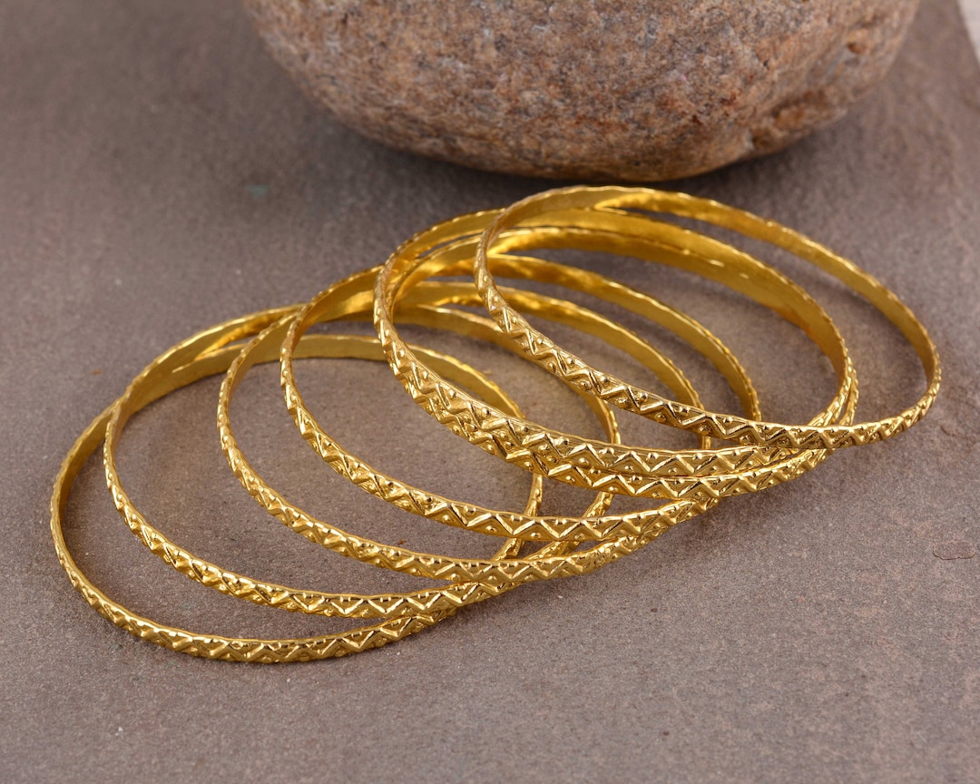 14 K Gold Filled Bangle ,gold Stacking Bangles , Women Bangle ,gift for ...