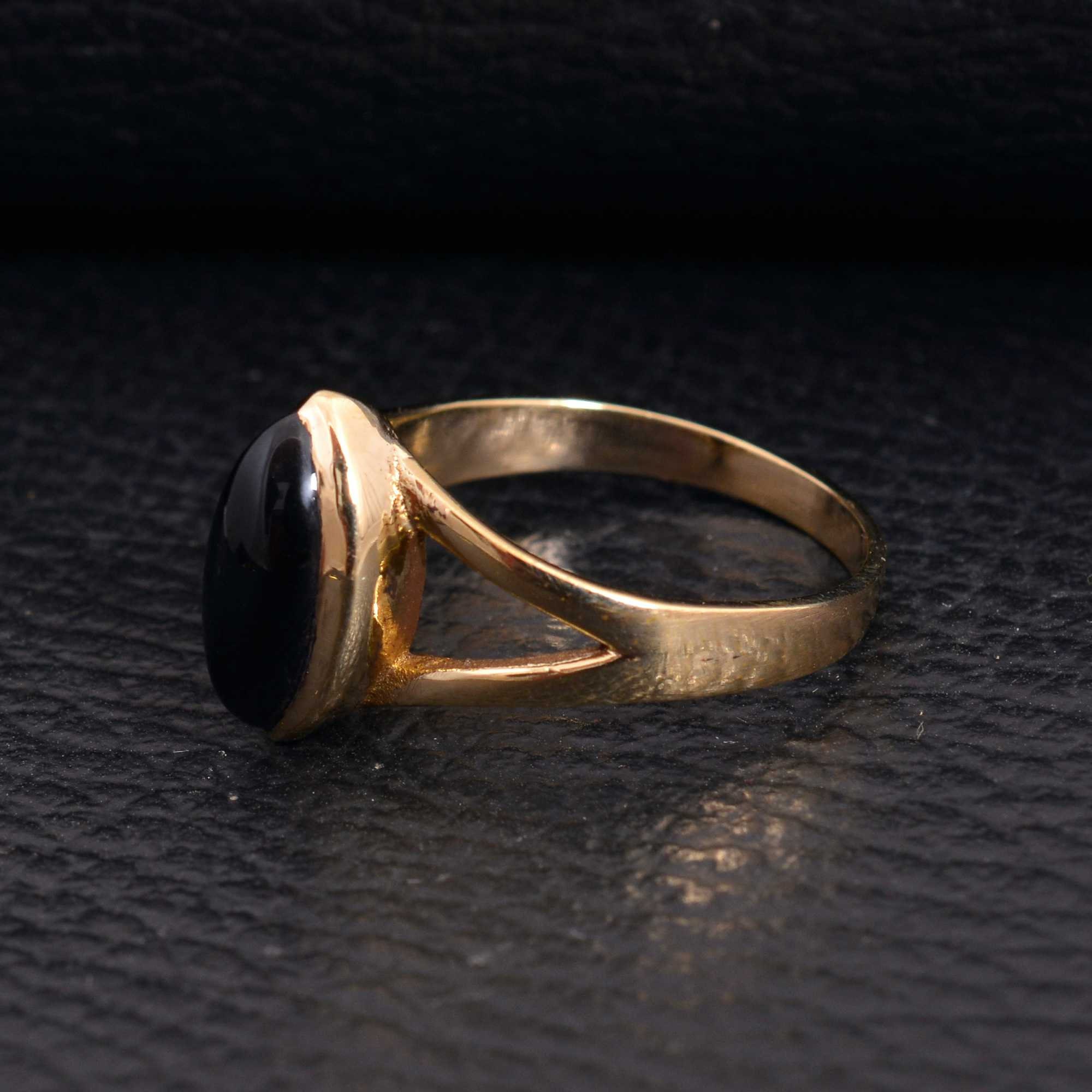Black Obsidian Blue Turquoise Marquise Ringpromise - Etsy