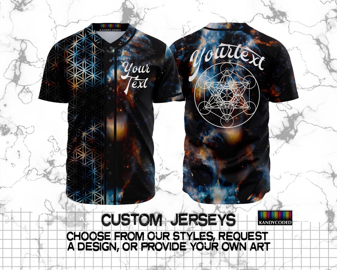 Custom EDM Rave Jerseys Festival Custom Baseball Jerseys - Etsy
