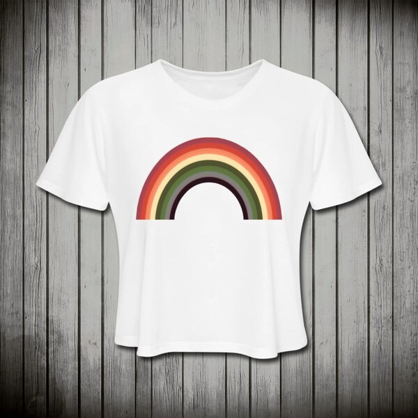 Rainbow Crop Top - Etsy