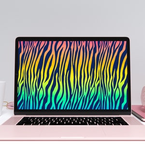 Rainbow Animal Print Safari Digital Paper Instant Download - Etsy