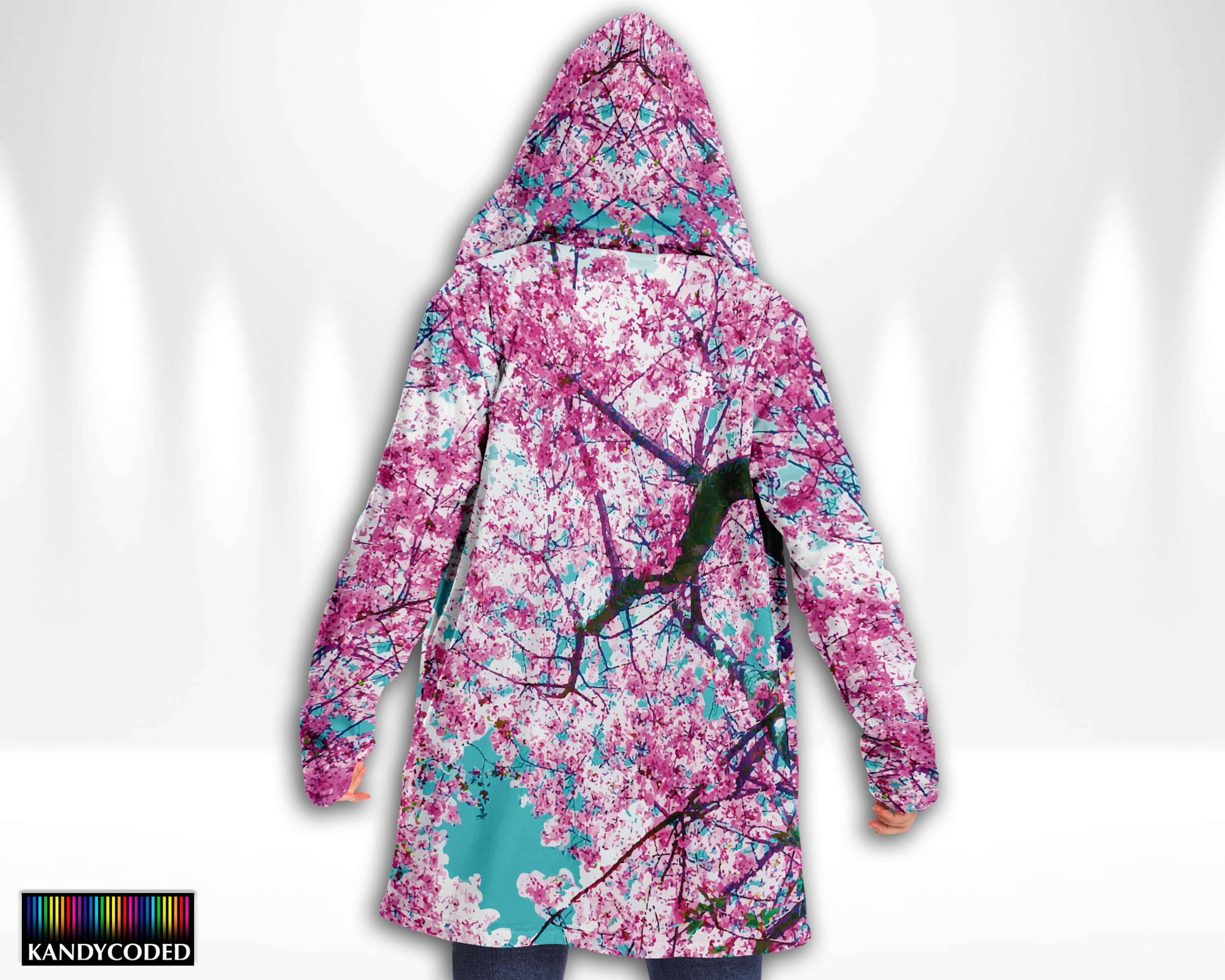 Rave Sherpa Cloak Custom Cherry Blossom Tree Pastel - Etsy