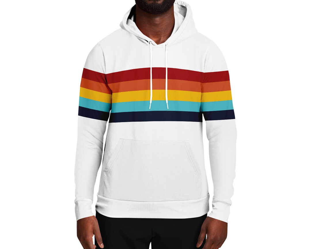 Rainbow Hoodie Festival Rave Trendy Hoodie Rainbow Stripe Hoodie - Etsy