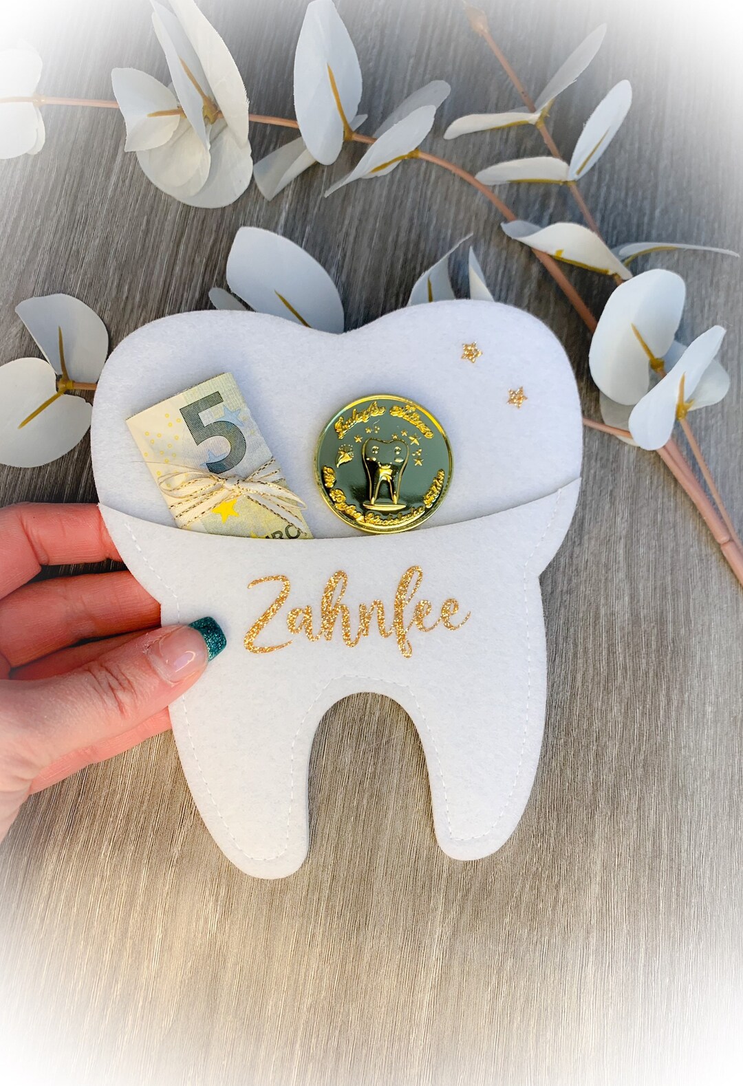 Zahnfee Geschenk Tasche Zahn Mit Zahnfee Münze Taler Wackelzahn Helden ...