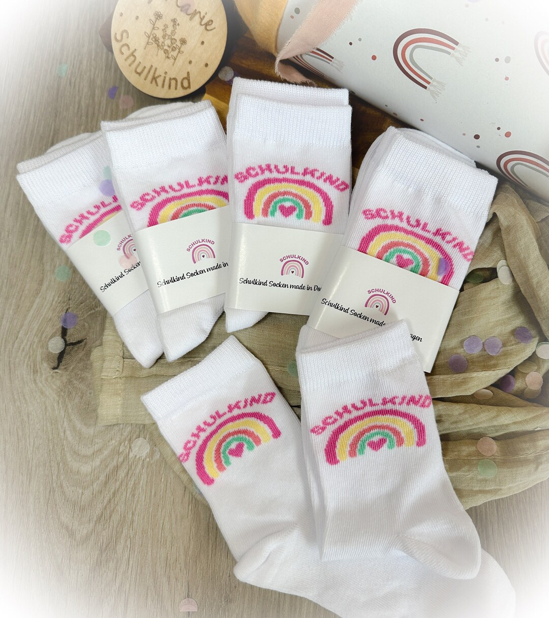 Schulkind Socken Schulkind Tennissocken Geschenk Für Die Einschulung2024 Schulkind2024 ...