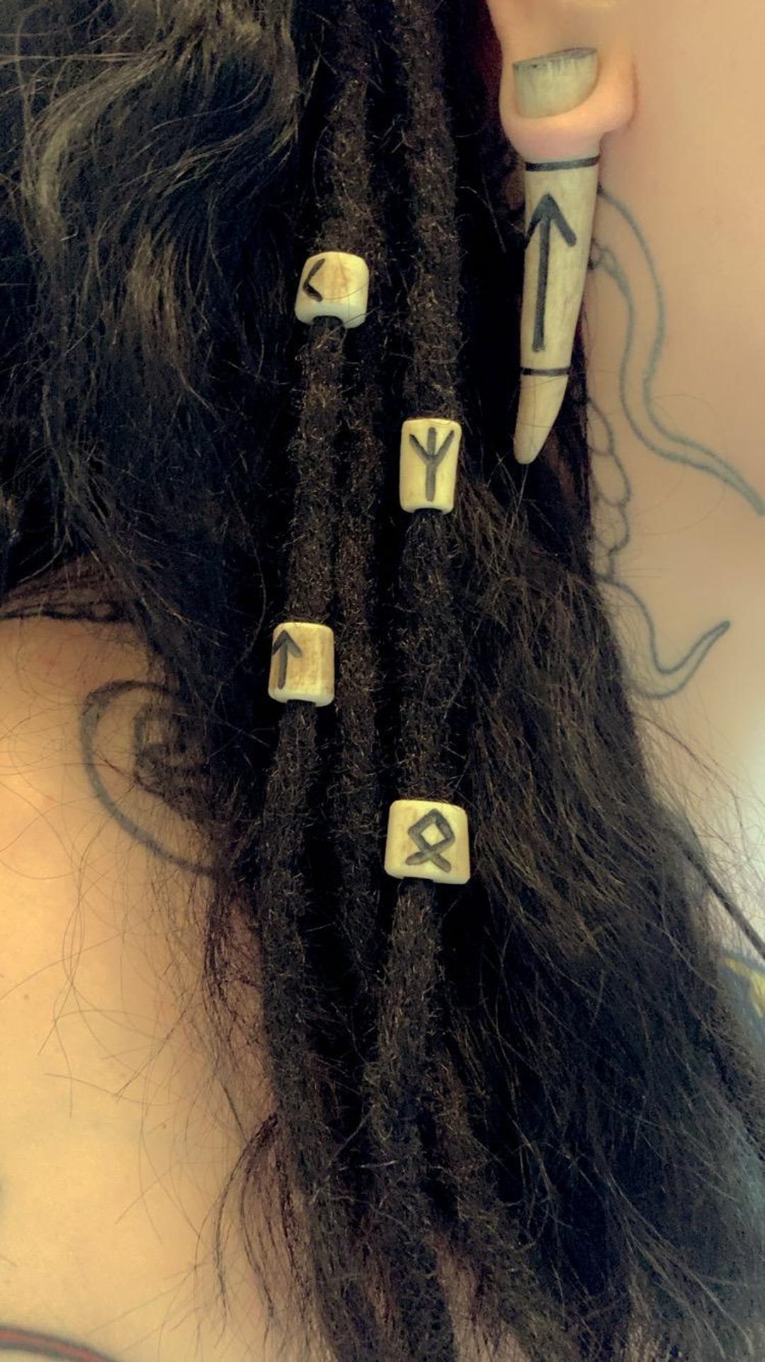 Norse Rune Dread/beard/hair Beads 4 Piece - Etsy