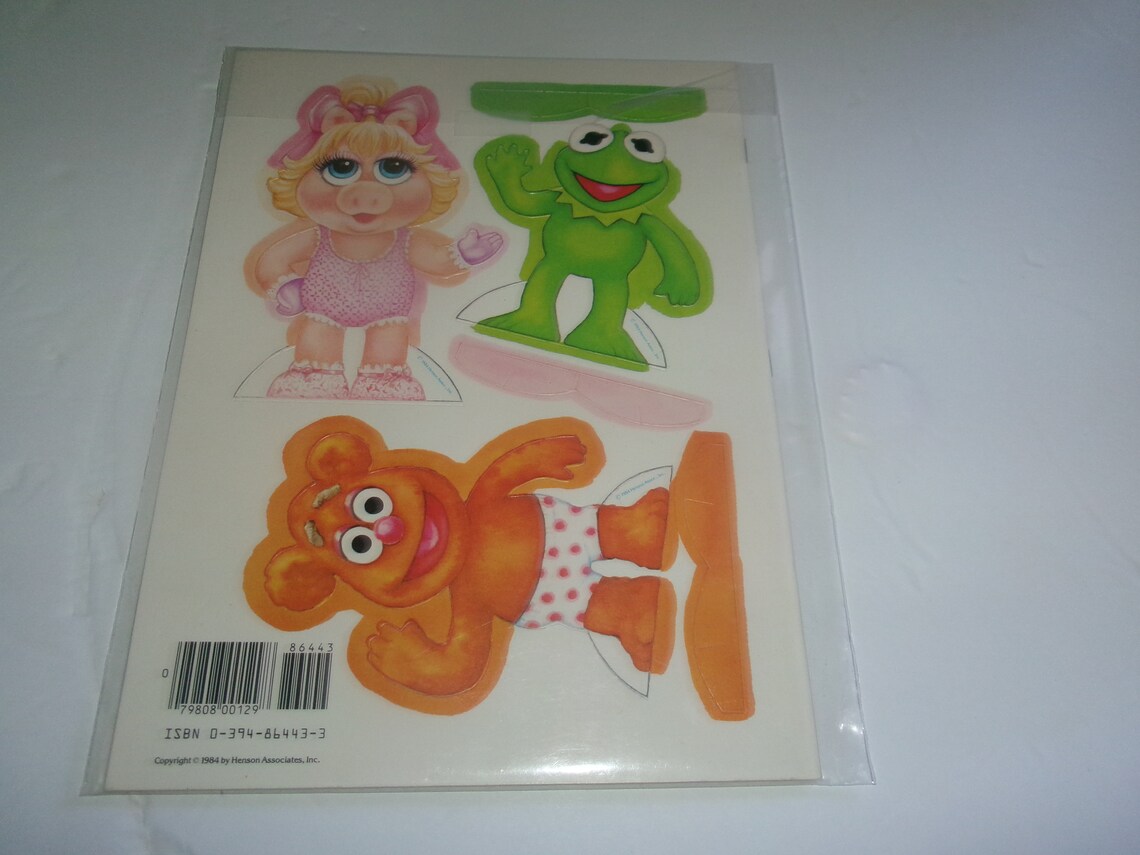 Vintage Muppet Babies Paper Doll Book - Etsy