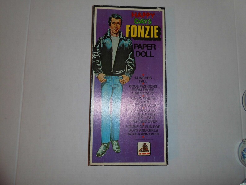Vintage Fonzie Paper Doll in Box With 3 Pages of Clothes the - Etsy