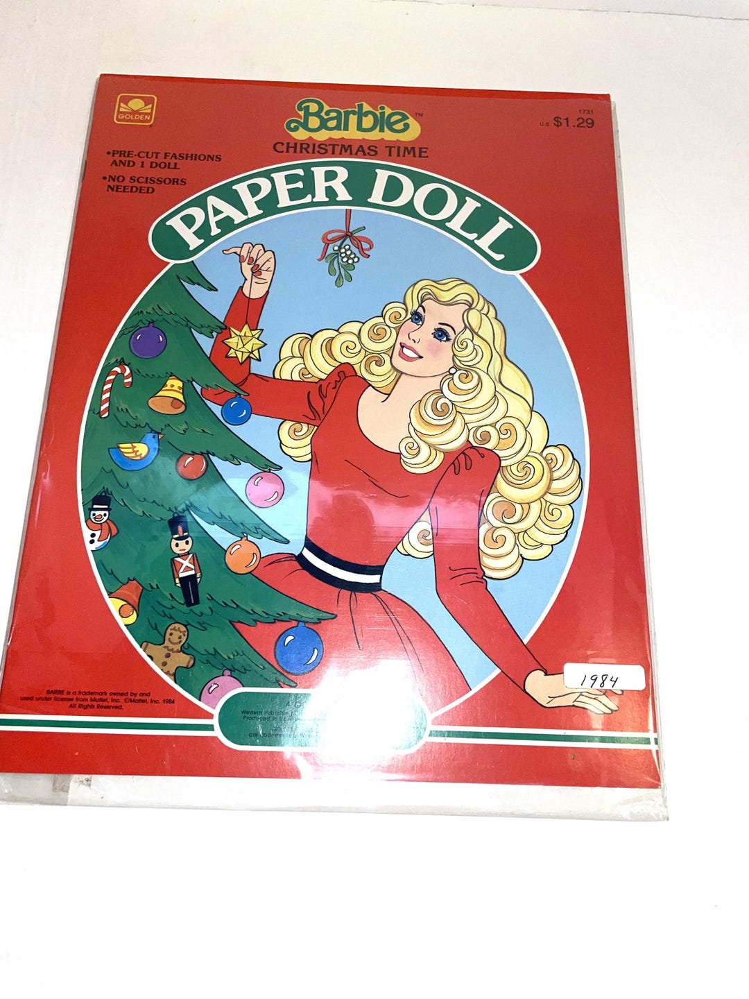 Mattel Barbie Xmas Paperdolls 1984 Uncut - Etsy
