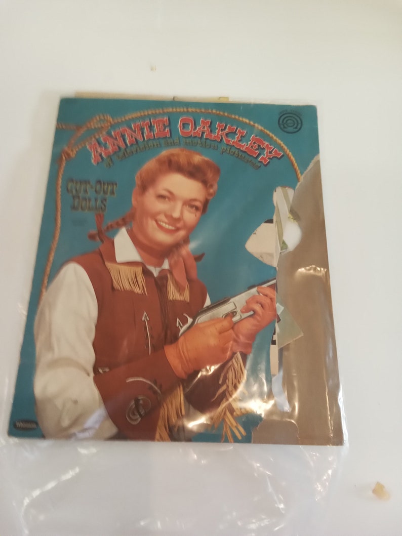 Vintage Annie Oakley Paper Doll Book Cut Out - Etsy