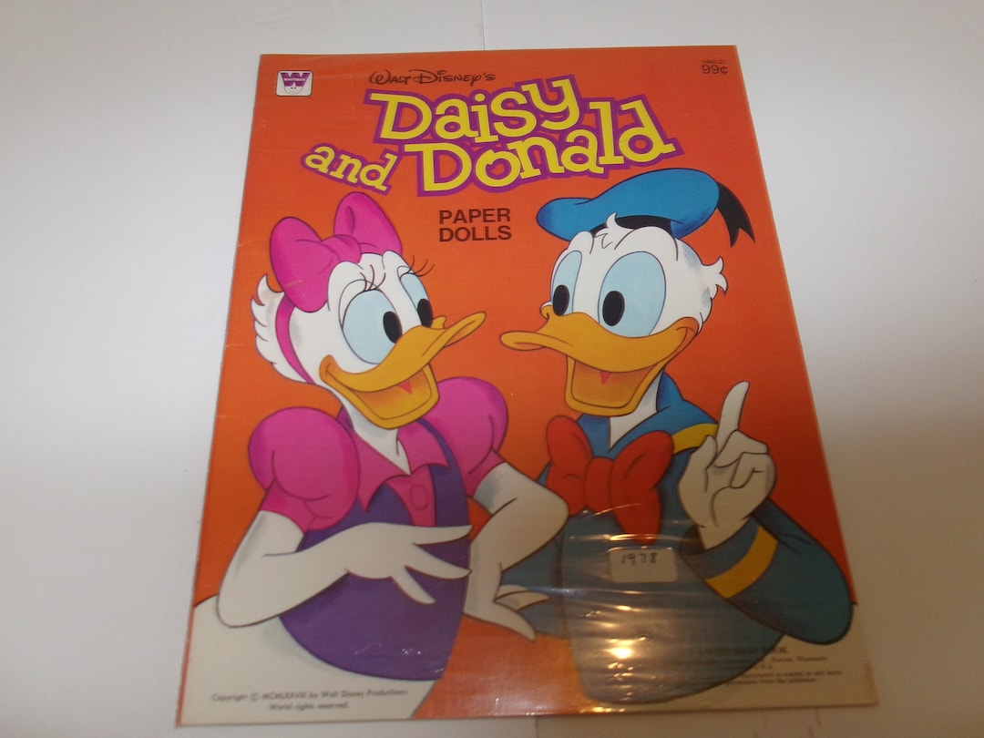 Vintage Walt Disney Daisy and Donald Paper Dolls 1978 Excellent ...