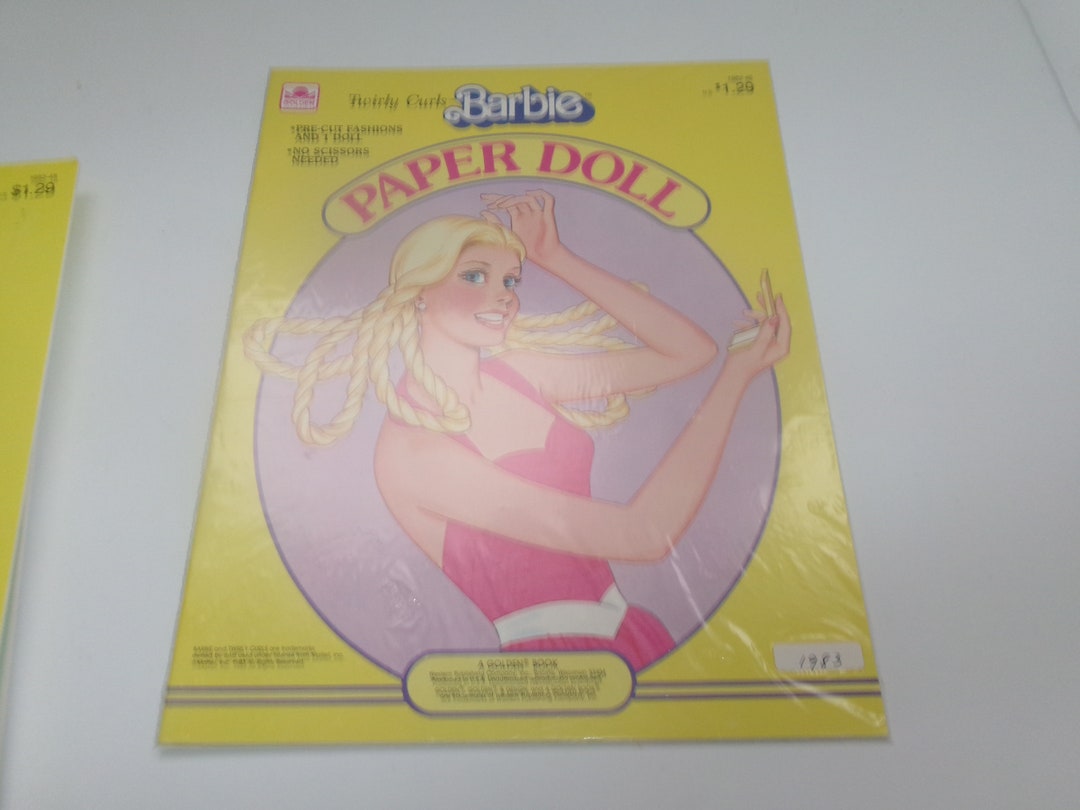 Vintage 1983 Barbie Twirly Curls Paper Doll Book - Etsy
