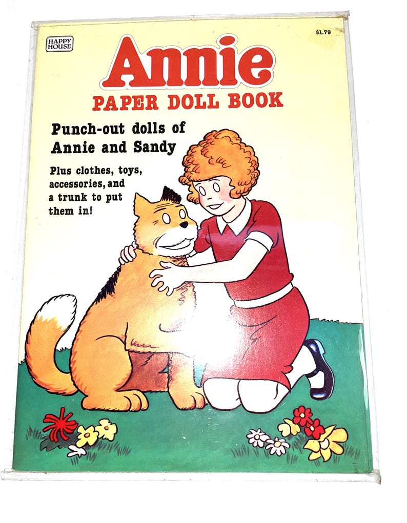Annie Paper Doll Book Punch Out Dolls & Clothes - Etsy