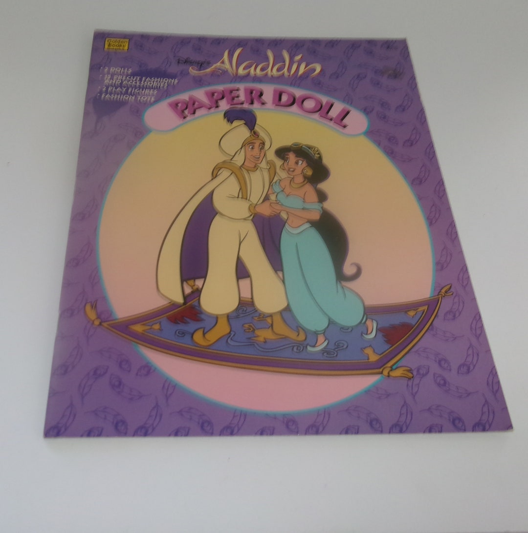 Disney Aladdin Paper Doll Book New Uncut 1992 - Etsy