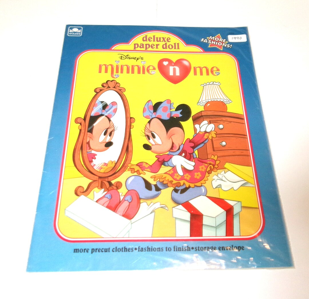 Disney Minnie N Me Deluxe Paper Doll Book 1990 Etsy